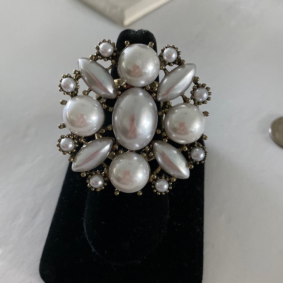 Jewelry | Vintage Ring Faux Pearl Size 912 | Poshmark